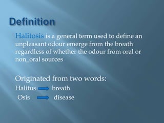 Halitosis | PPTX