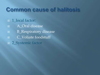 Halitosis | PPT