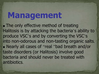 Halitosis | PPTX