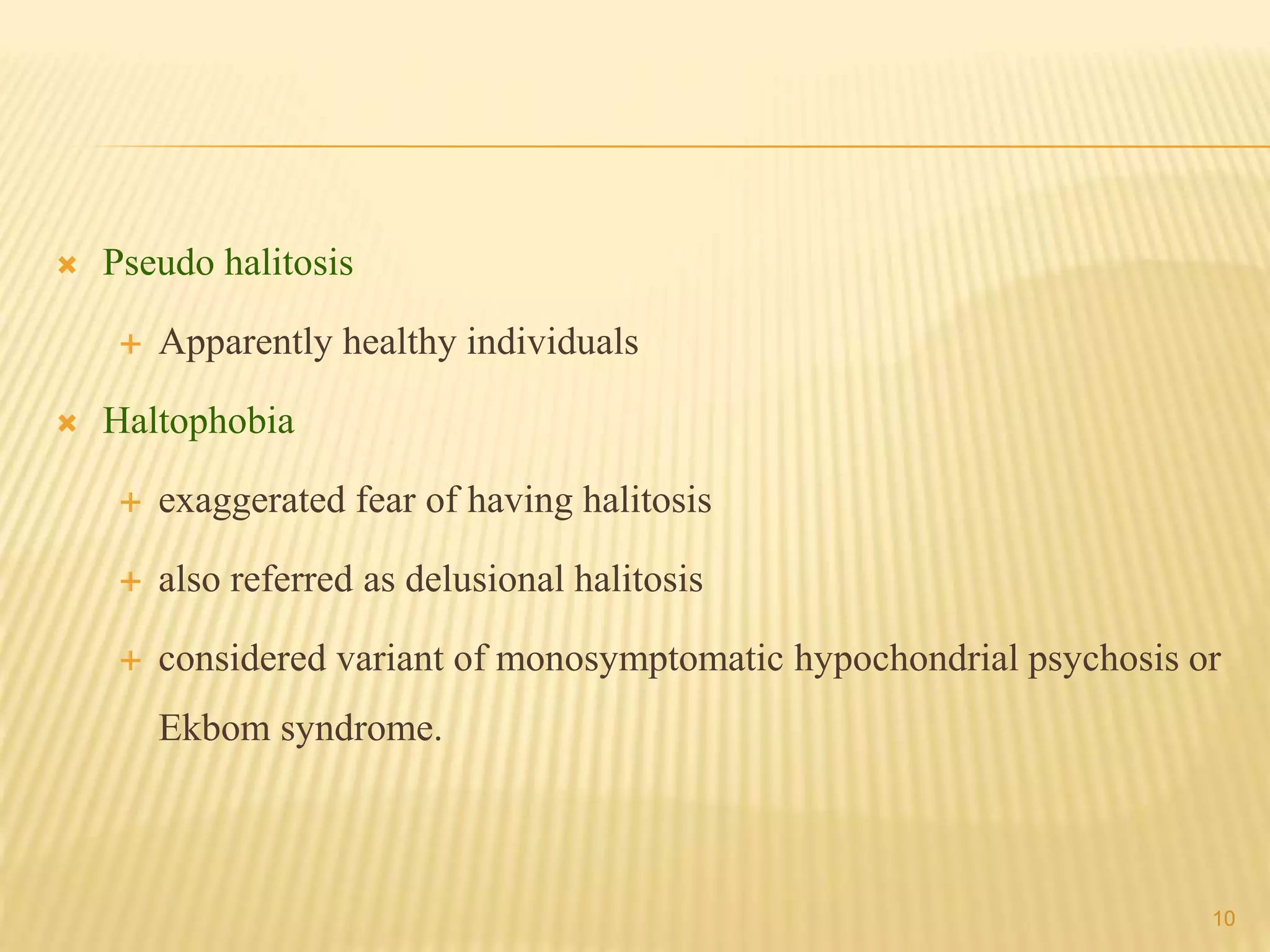 Halitosis | PPTX