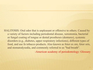 Halitosis | PPTX