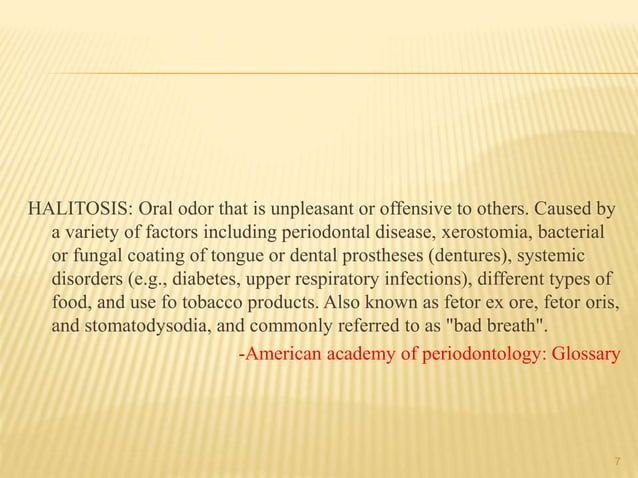 Halitosis | PPT