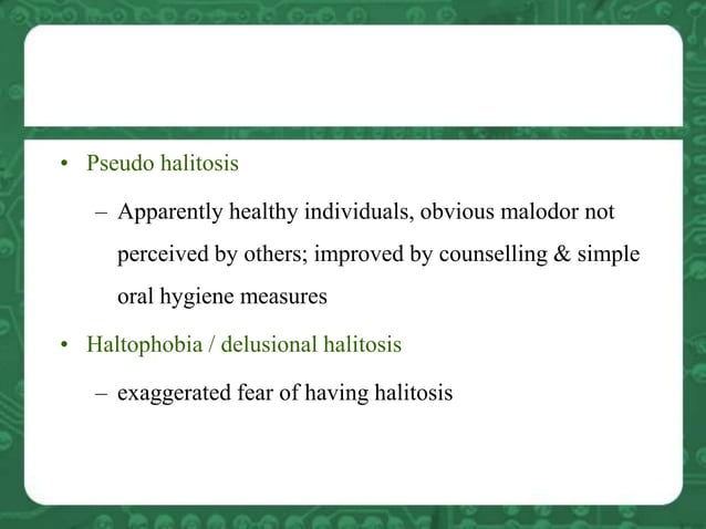 HALITOSIS (Dr.SUBAIR) | PPT
