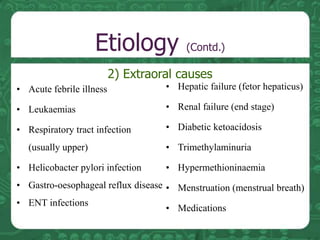 HALITOSIS (Dr.SUBAIR) | PPT