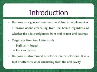 HALITOSIS (Dr.SUBAIR) | PPT