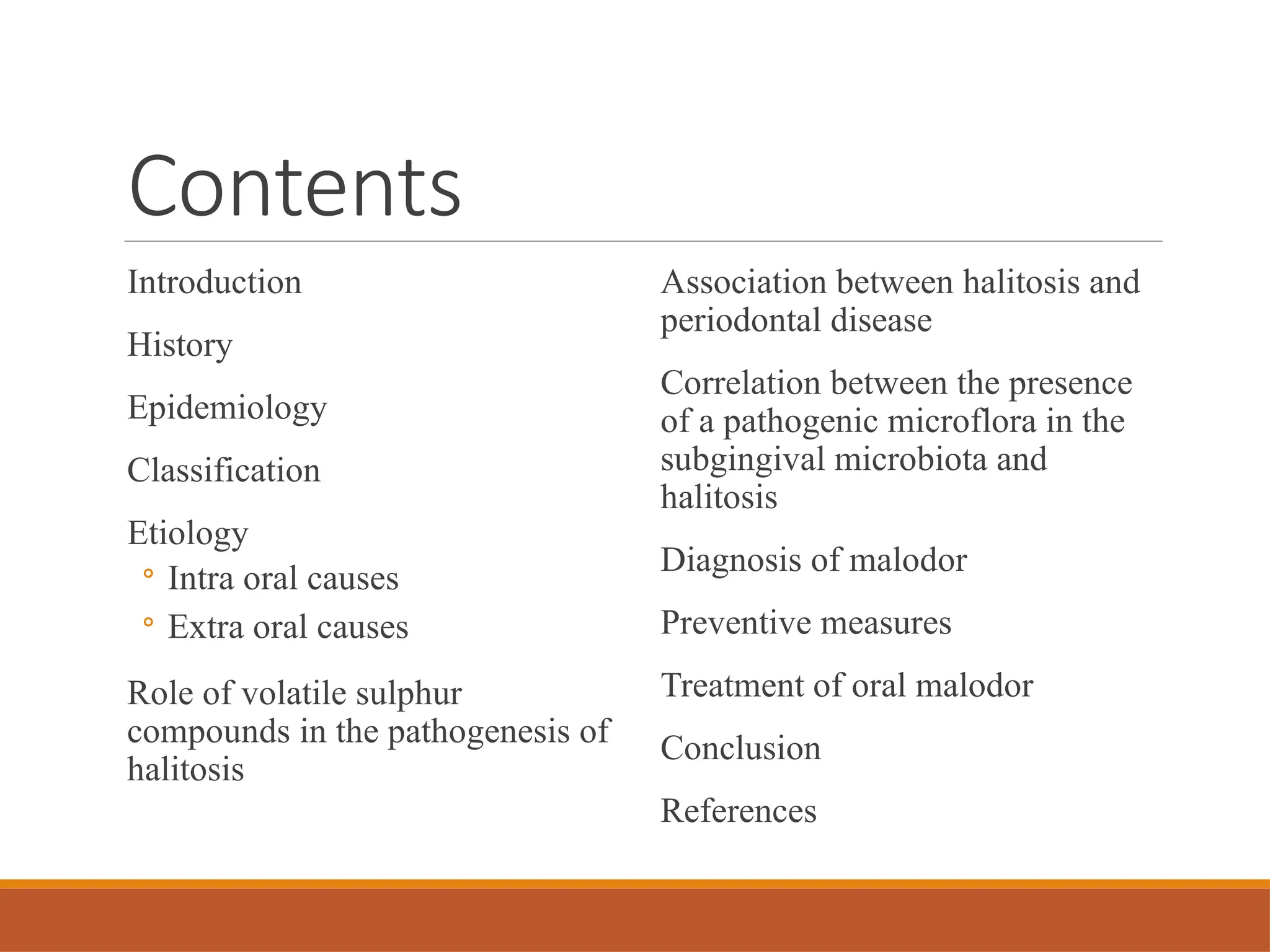 halitosis.pptx Halitosis periodontology carranza | PPTX
