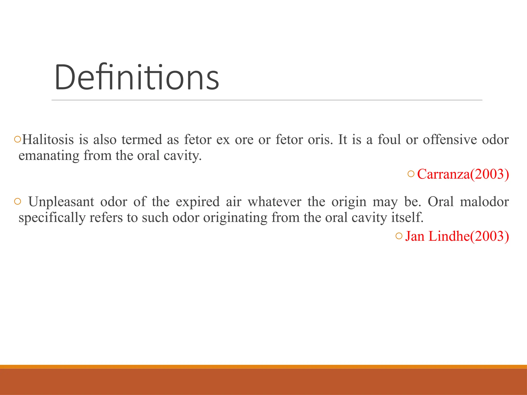 halitosis.pptx Halitosis periodontology carranza | PPTX