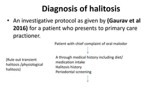 Halitosis ppt | PPT