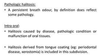 Halitosis ppt | PPT