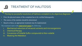 Halitosis - bad breath presentation | PPTX