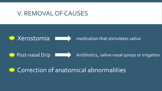 Halitosis - bad breath presentation | PPTX