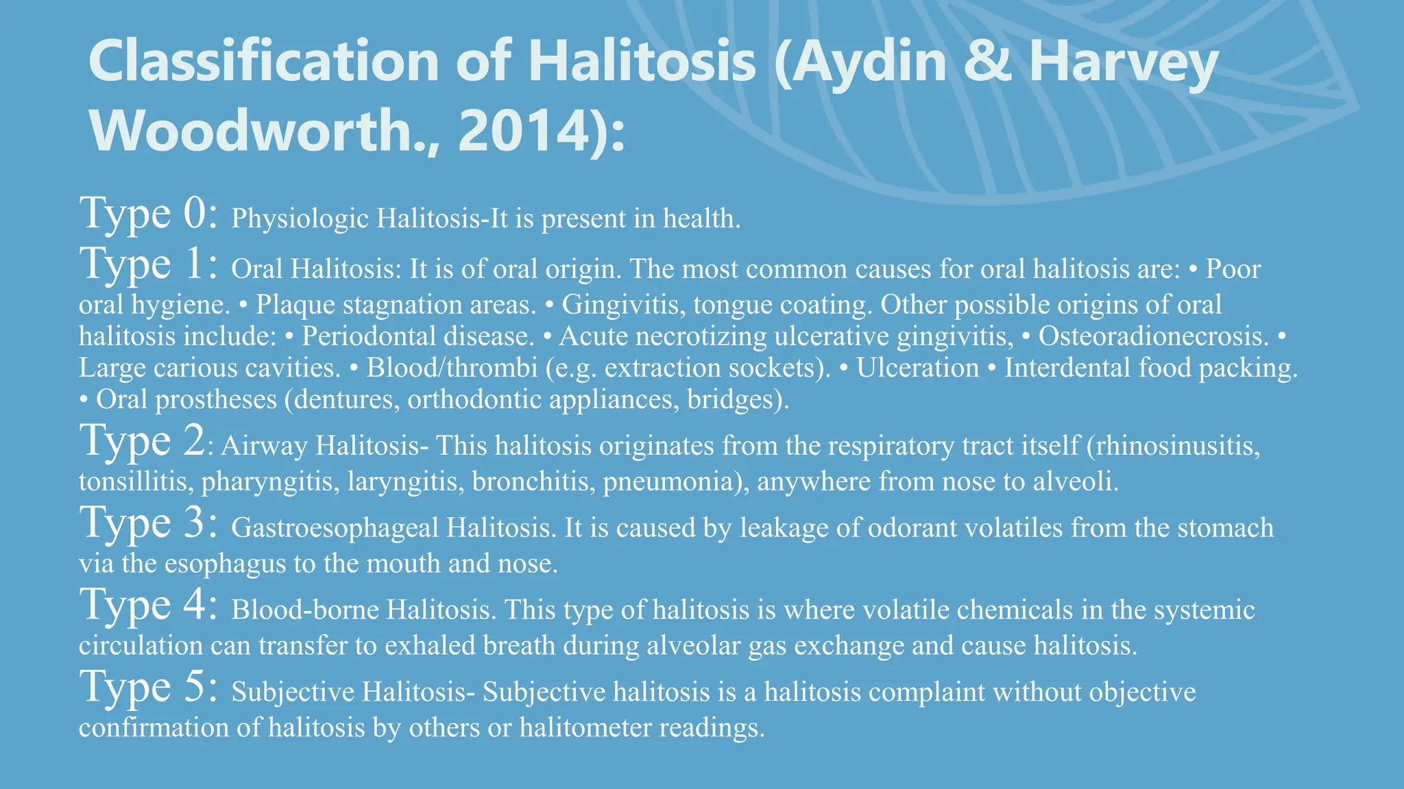 Halitosis ORAL MALODOR PERIODONTICSNTICS | PPTX | Lung and Respiratory ...