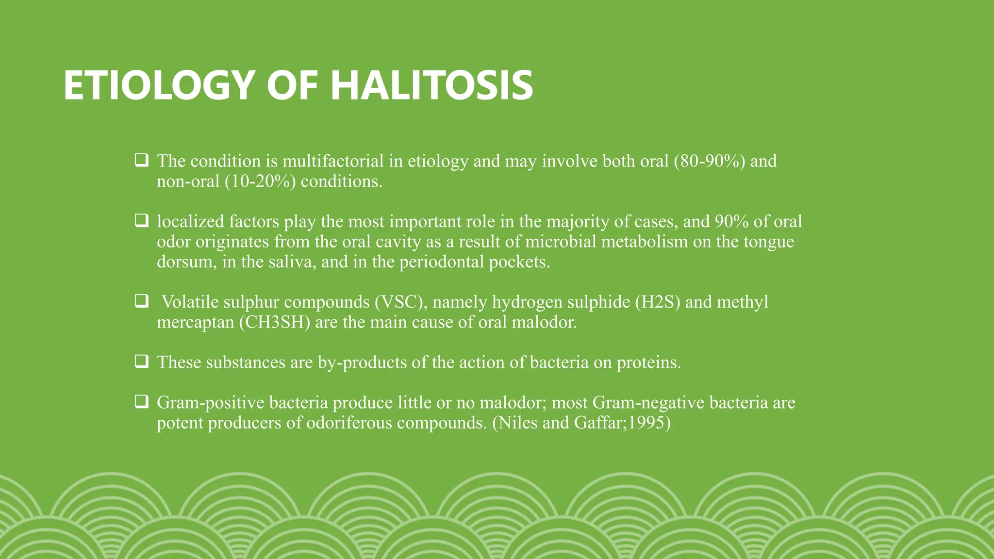Halitosis ORAL MALODOR PERIODONTICSNTICS | PPTX