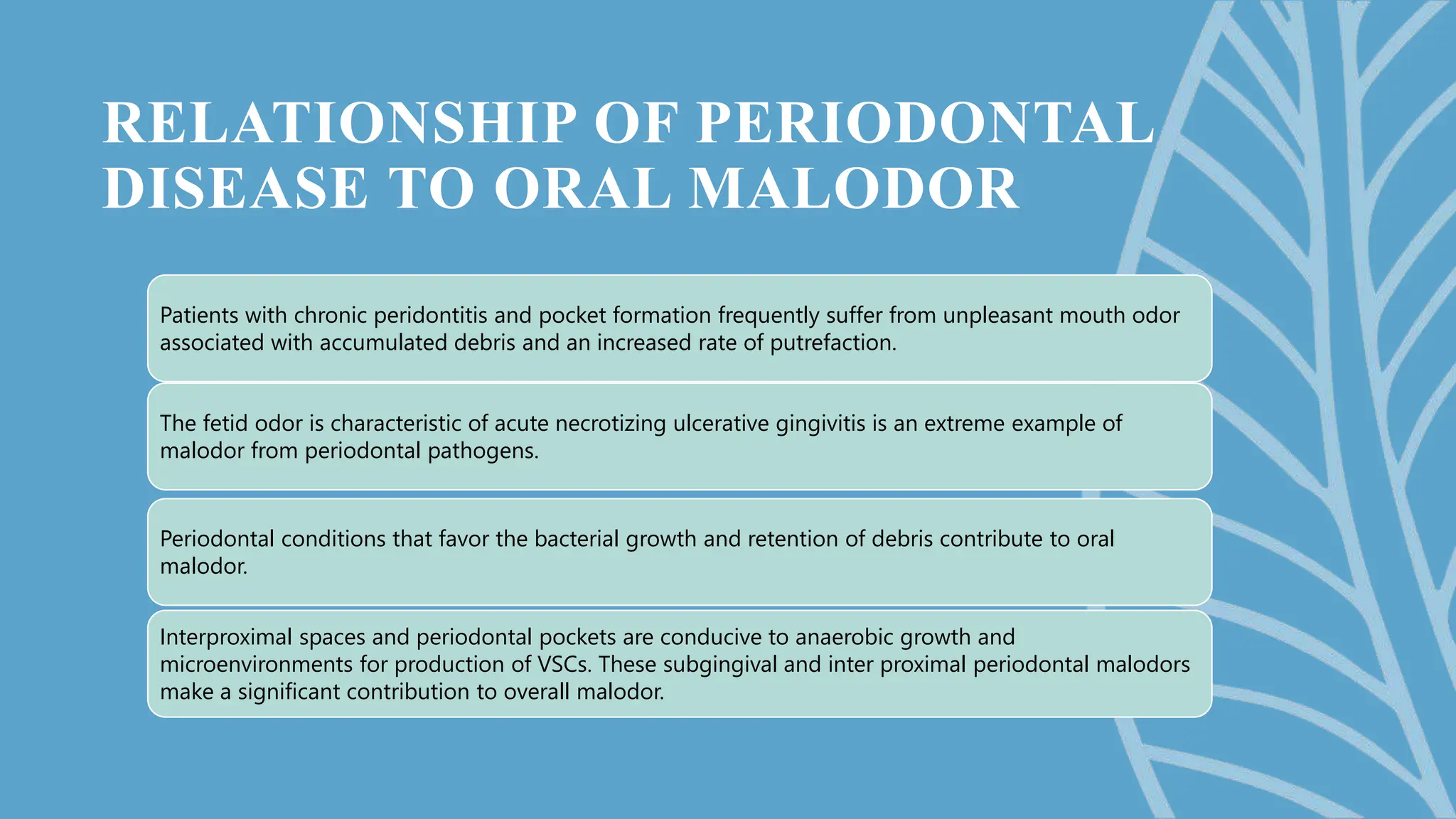 Halitosis ORAL MALODOR PERIODONTICSNTICS | PPTX | Lung and Respiratory ...