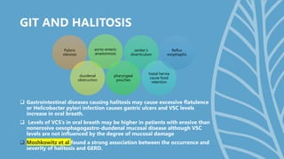Halitosis ORAL MALODOR PERIODONTICSNTICS | PPTX