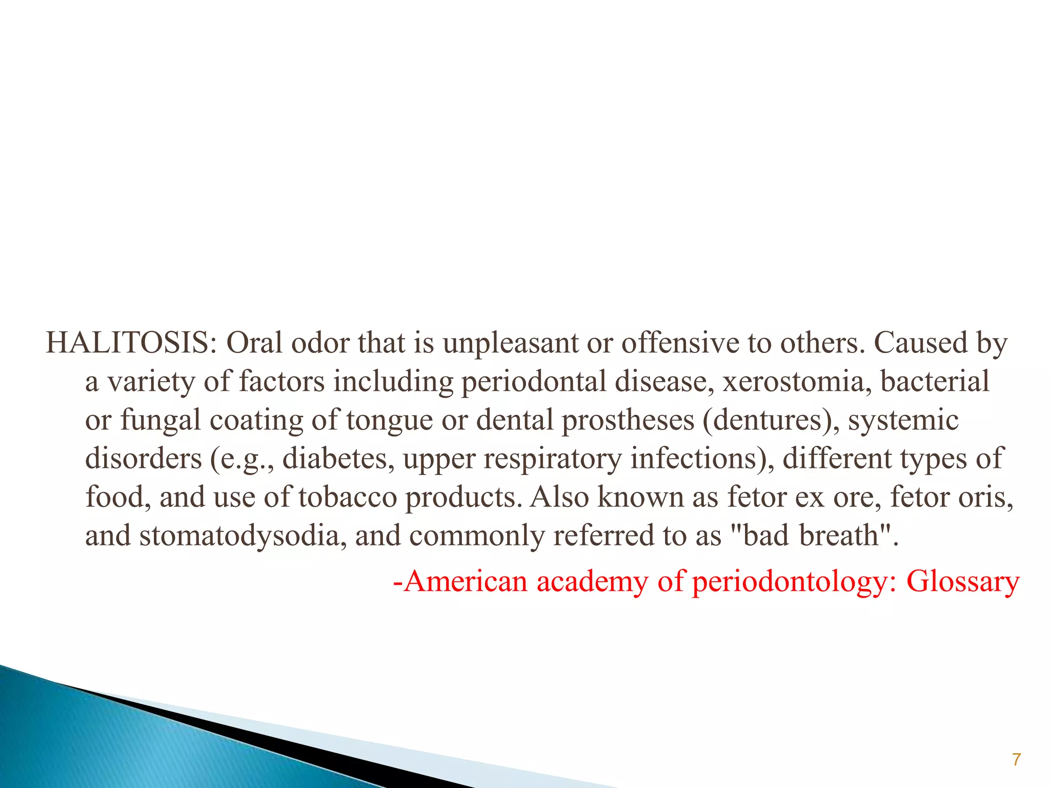 Halitosis | PPTX