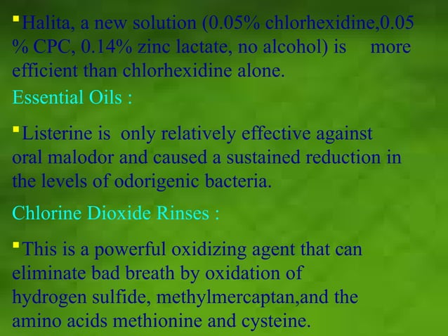 halitosis ppt.pptxwvjeedgjtddrr4446873346 | PPTX