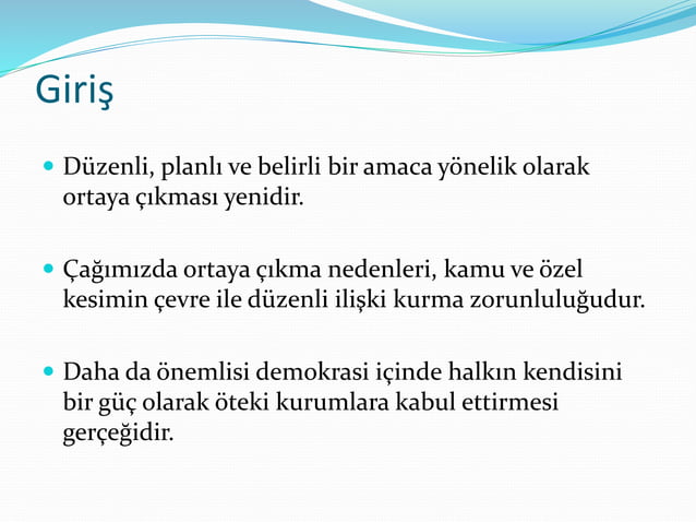 Halkla i̇lişkiler sunu | PPTX