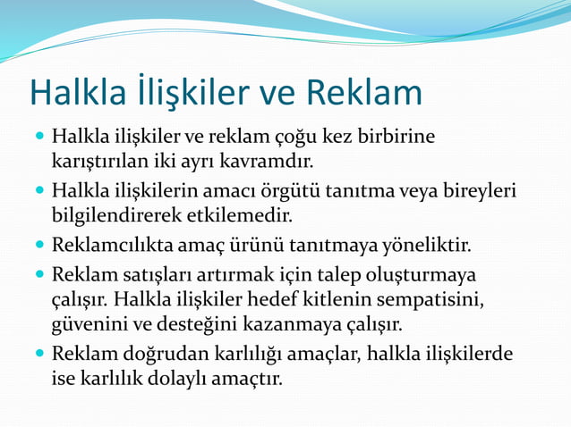 Halkla i̇lişkiler sunu | PPTX