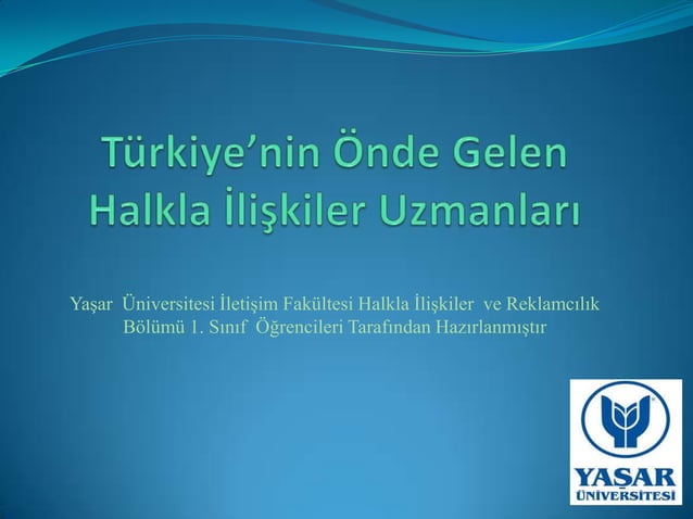 Halkla ilişkiler sunumlar | PPTX