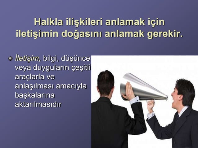 Halkla iliskiler | PPT