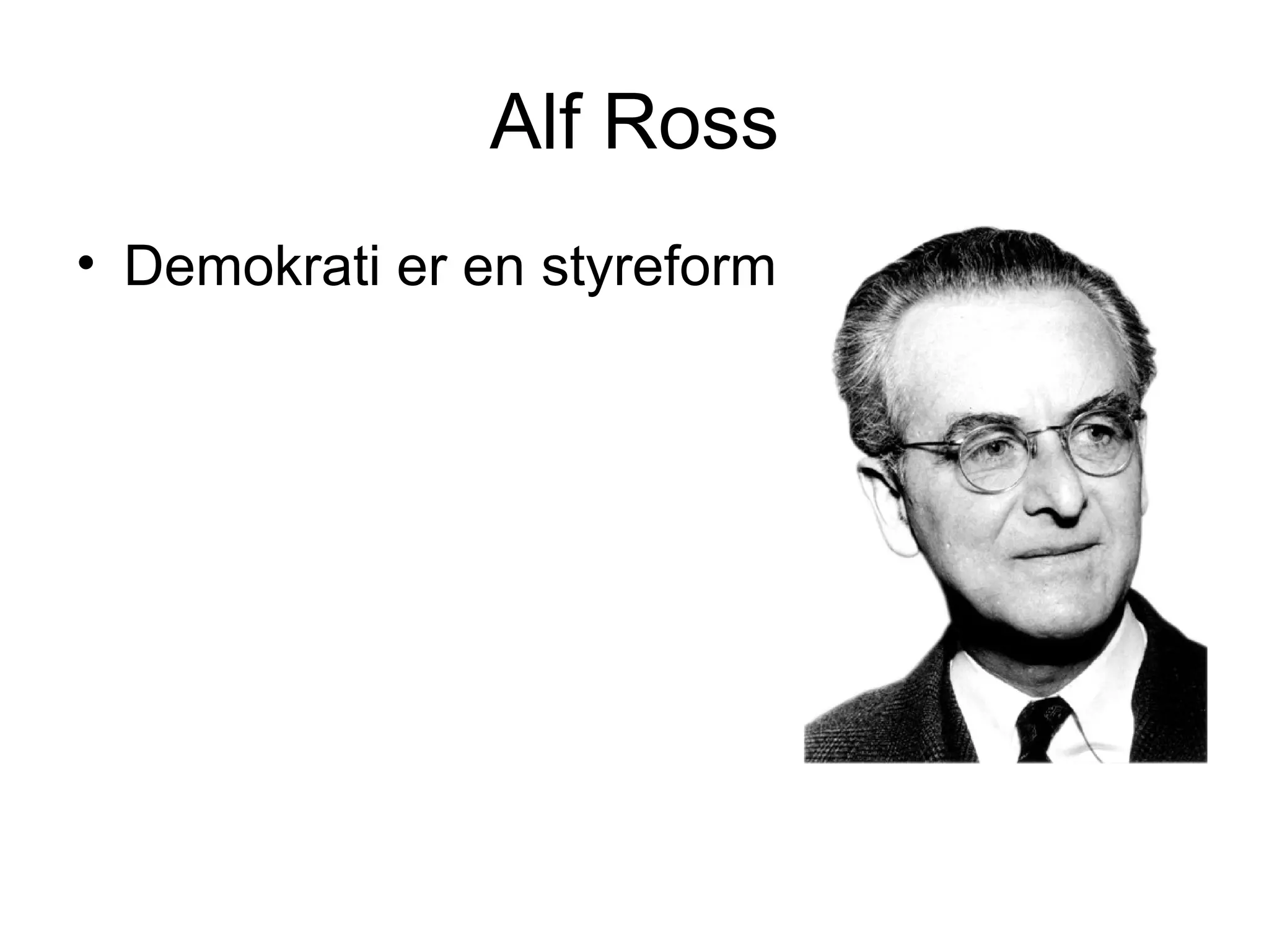 Hal Koch Og Alf Ross | PPT