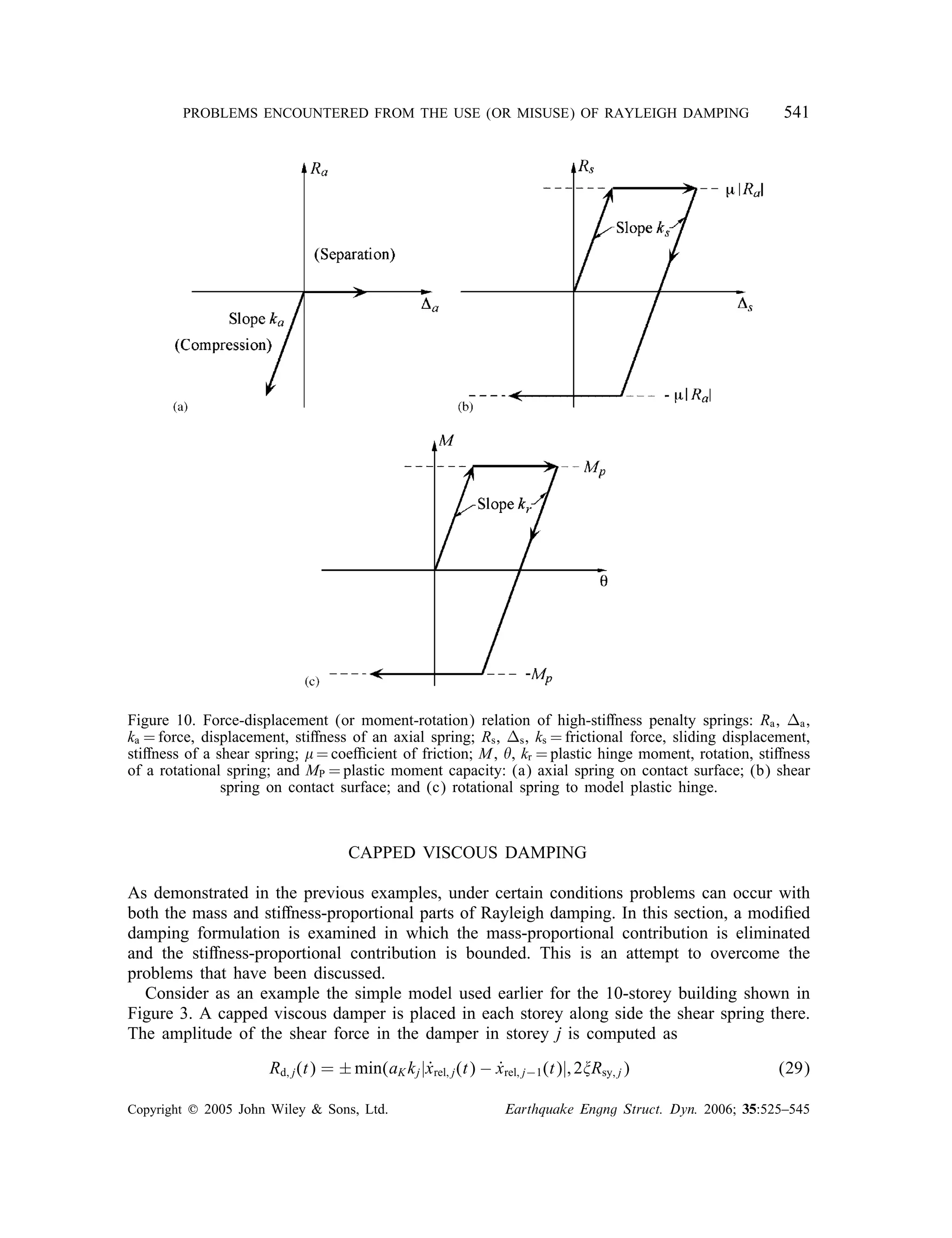 Hall 2006 problems-encounteredfromuserayleighdamping | PDF