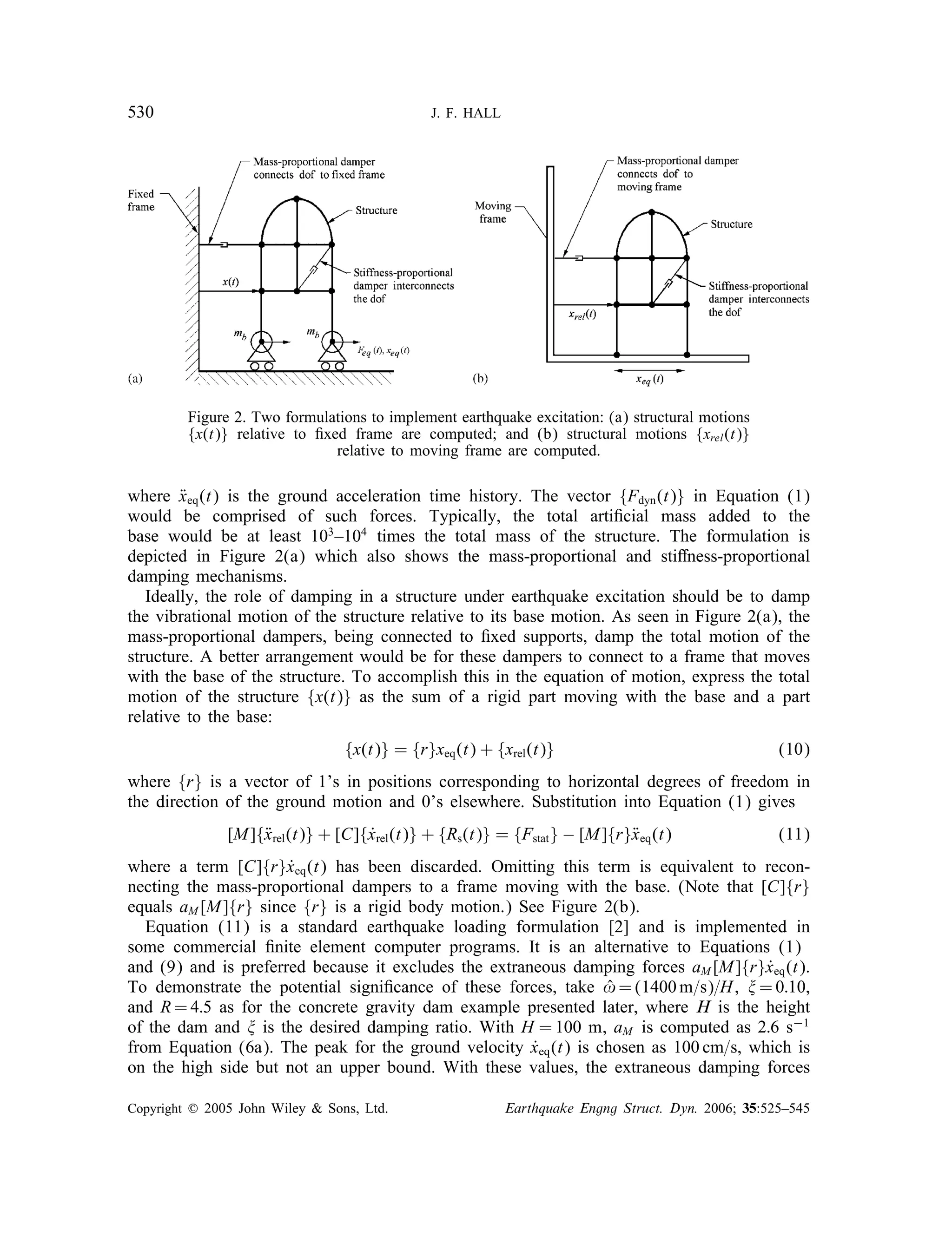 Hall 2006 problems-encounteredfromuserayleighdamping | PDF