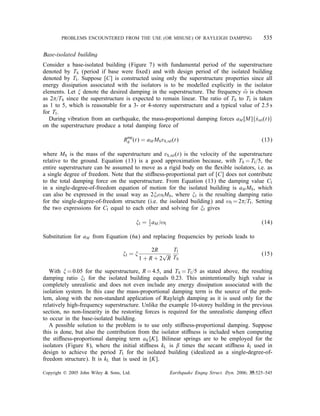 Hall 2006 problems-encounteredfromuserayleighdamping | PDF | Geology | Science