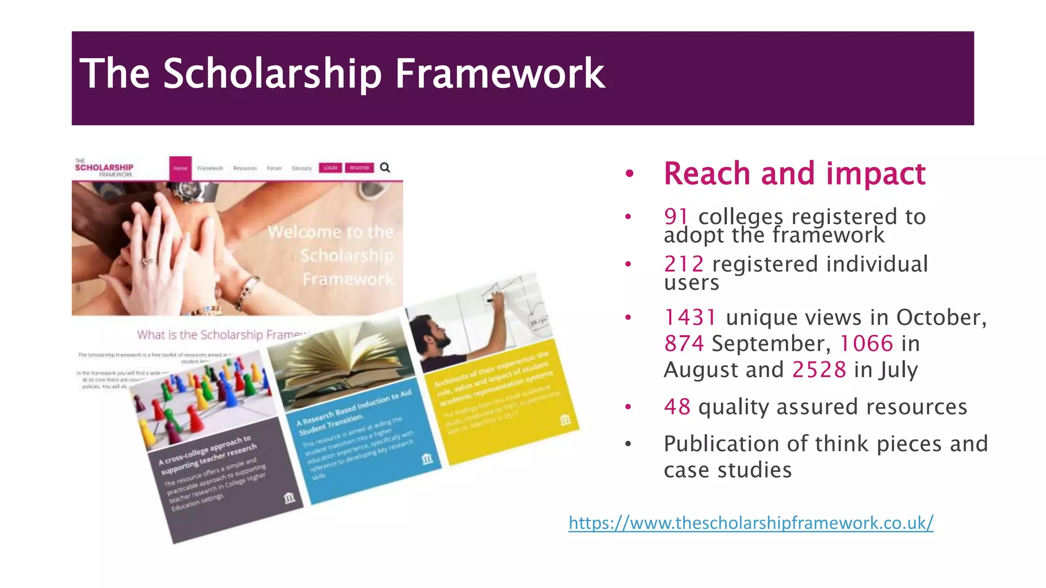 Enhancing Scholarship in college Higher Education | PPT | Free Download