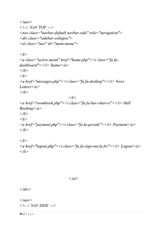 Hall booking system project report .pdf
