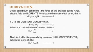 HALL effect - SemiConductors - and it's Applications - Engineering ...