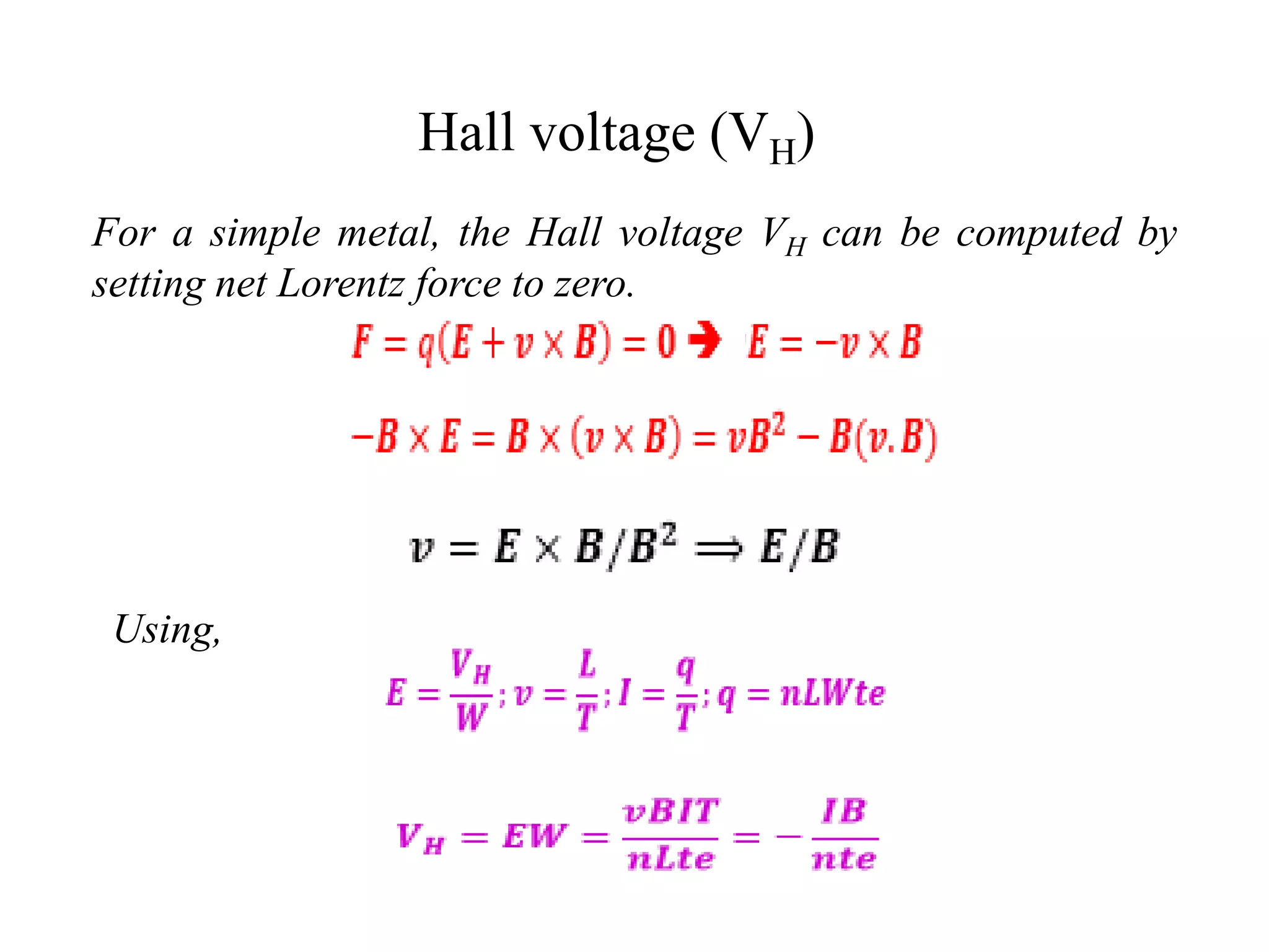 Hall effect | PPTX