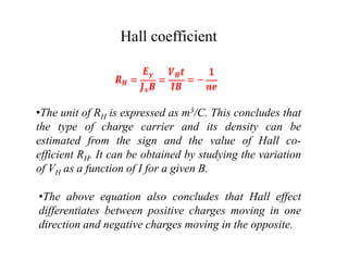 Hall effect | PPTX