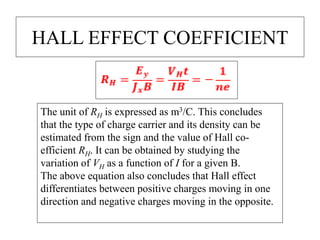 Hall effect | PPTX