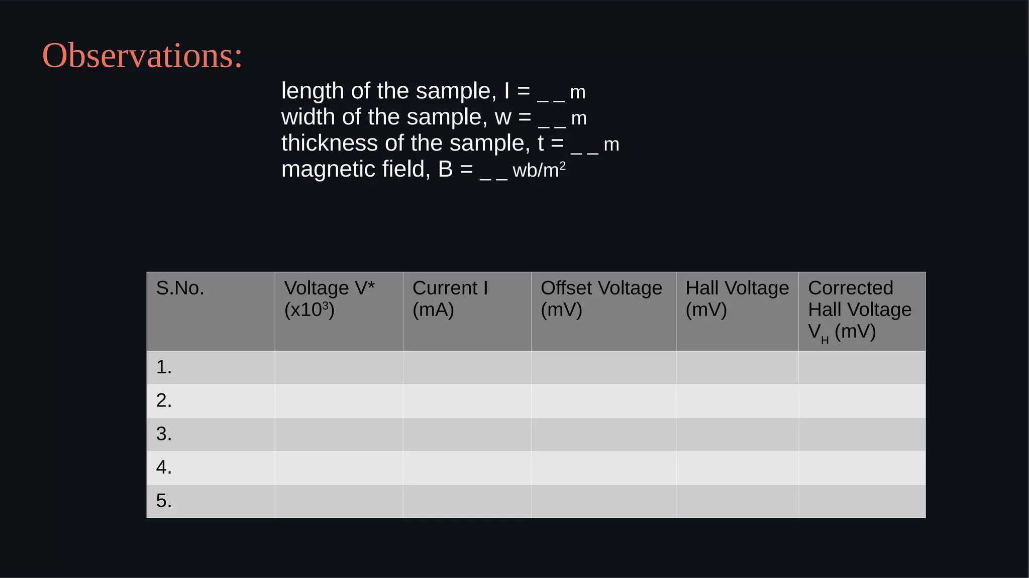 Hall Effect Experiment | PDF