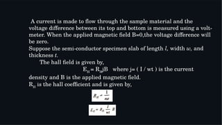 Hall Effect Experiment | PDF