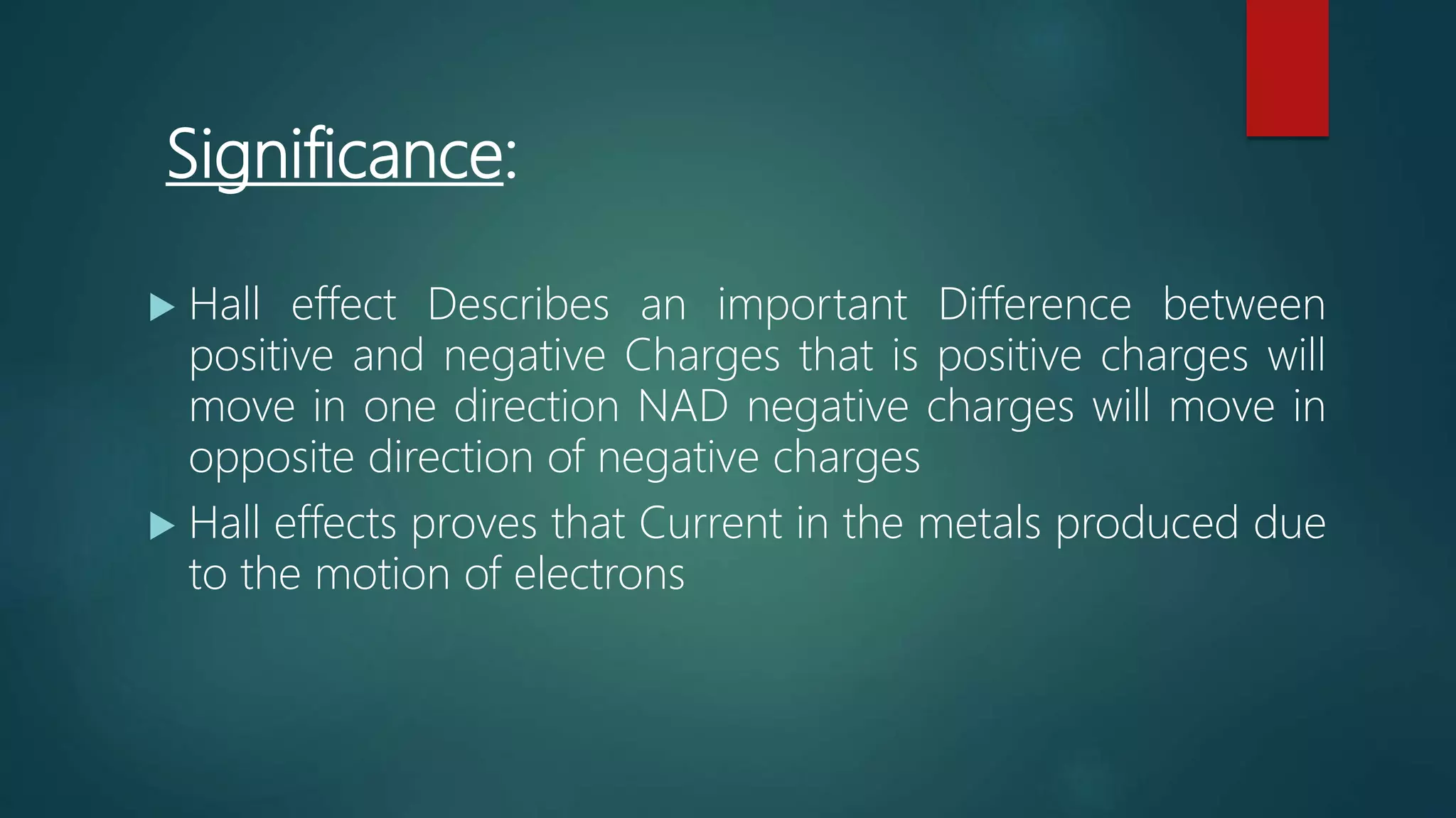 Hall effect | PPTX