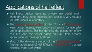 Hall effect | PPTX