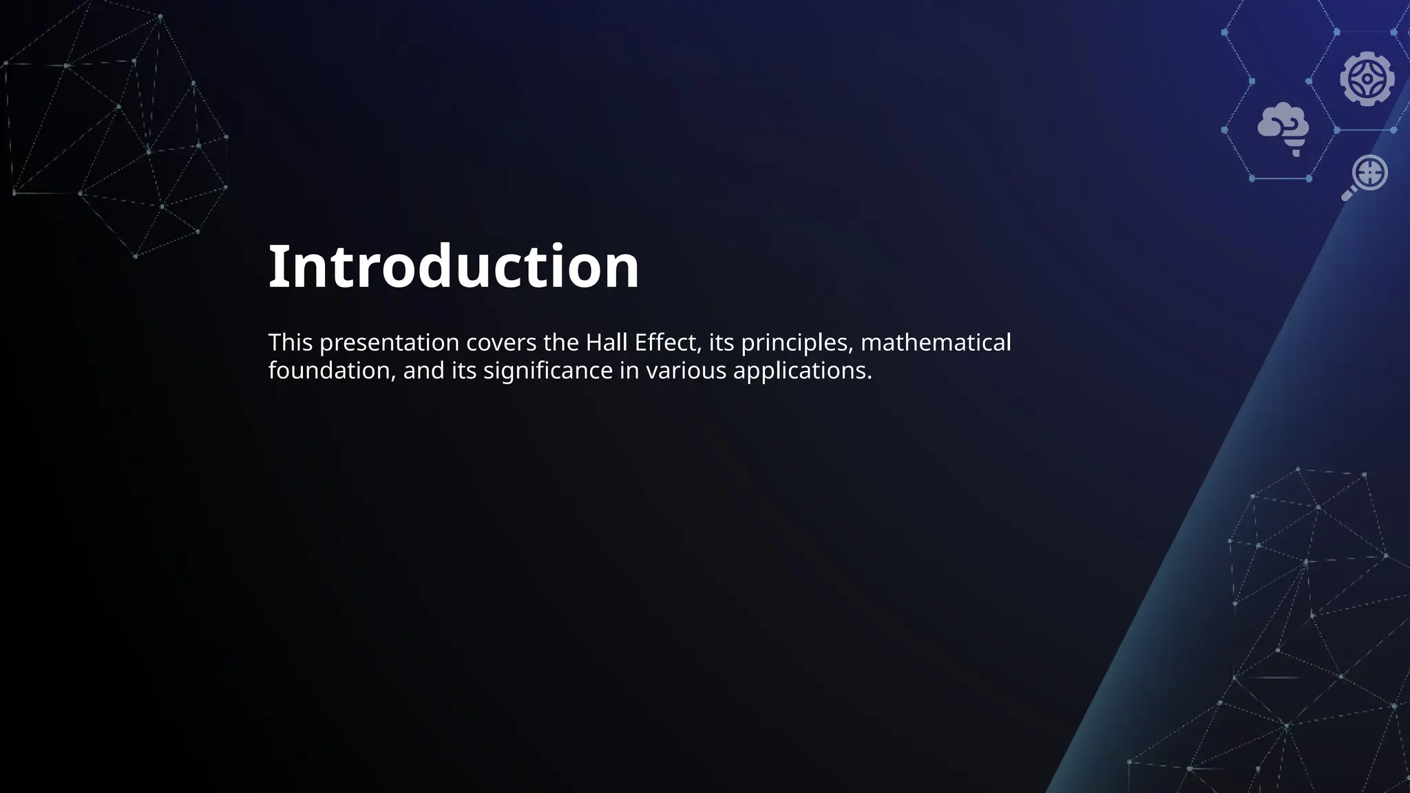 Hall Effect and various its applications | PPTX