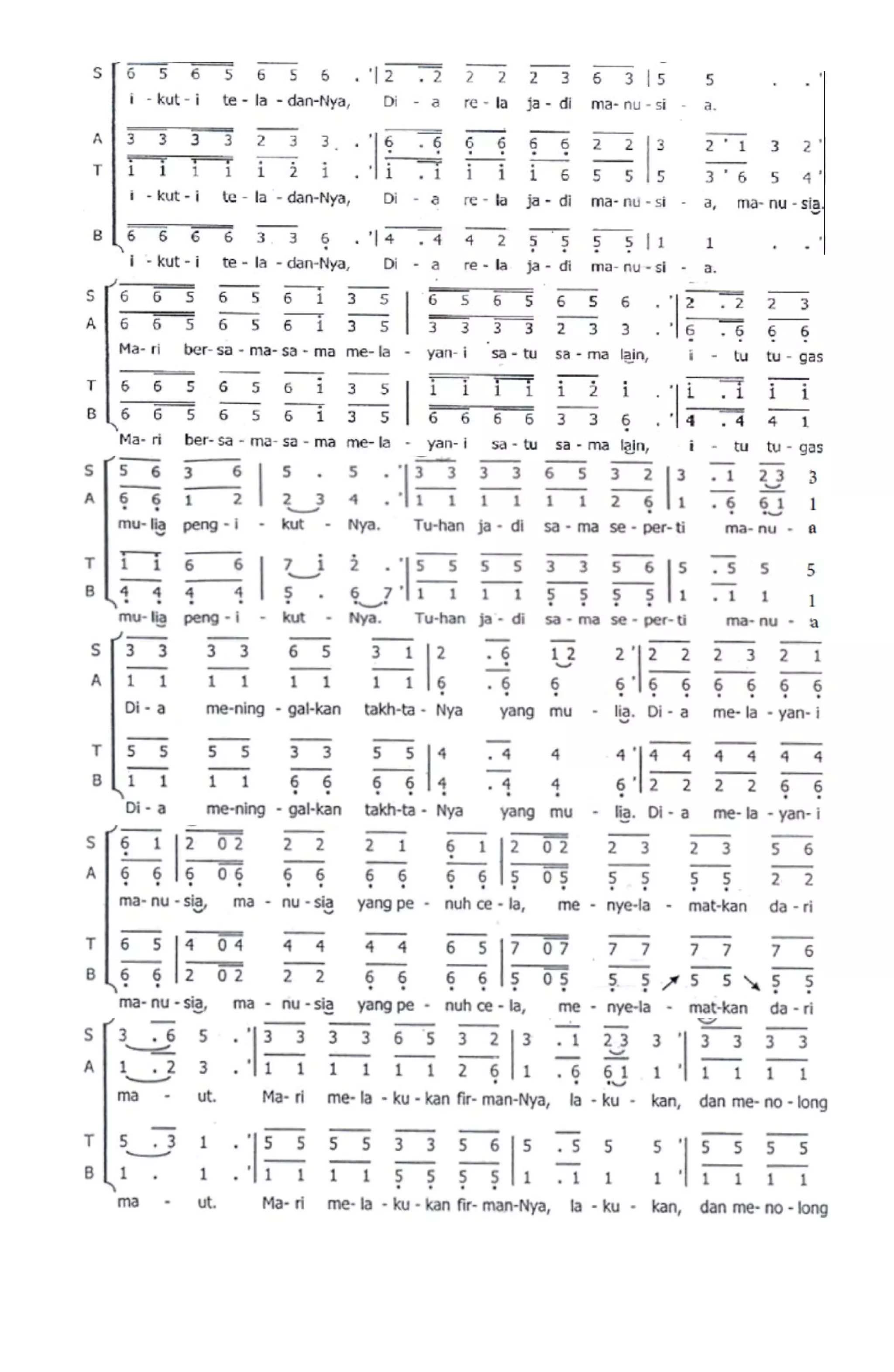 Halleluyah puji tuhan maha kasih | PDF