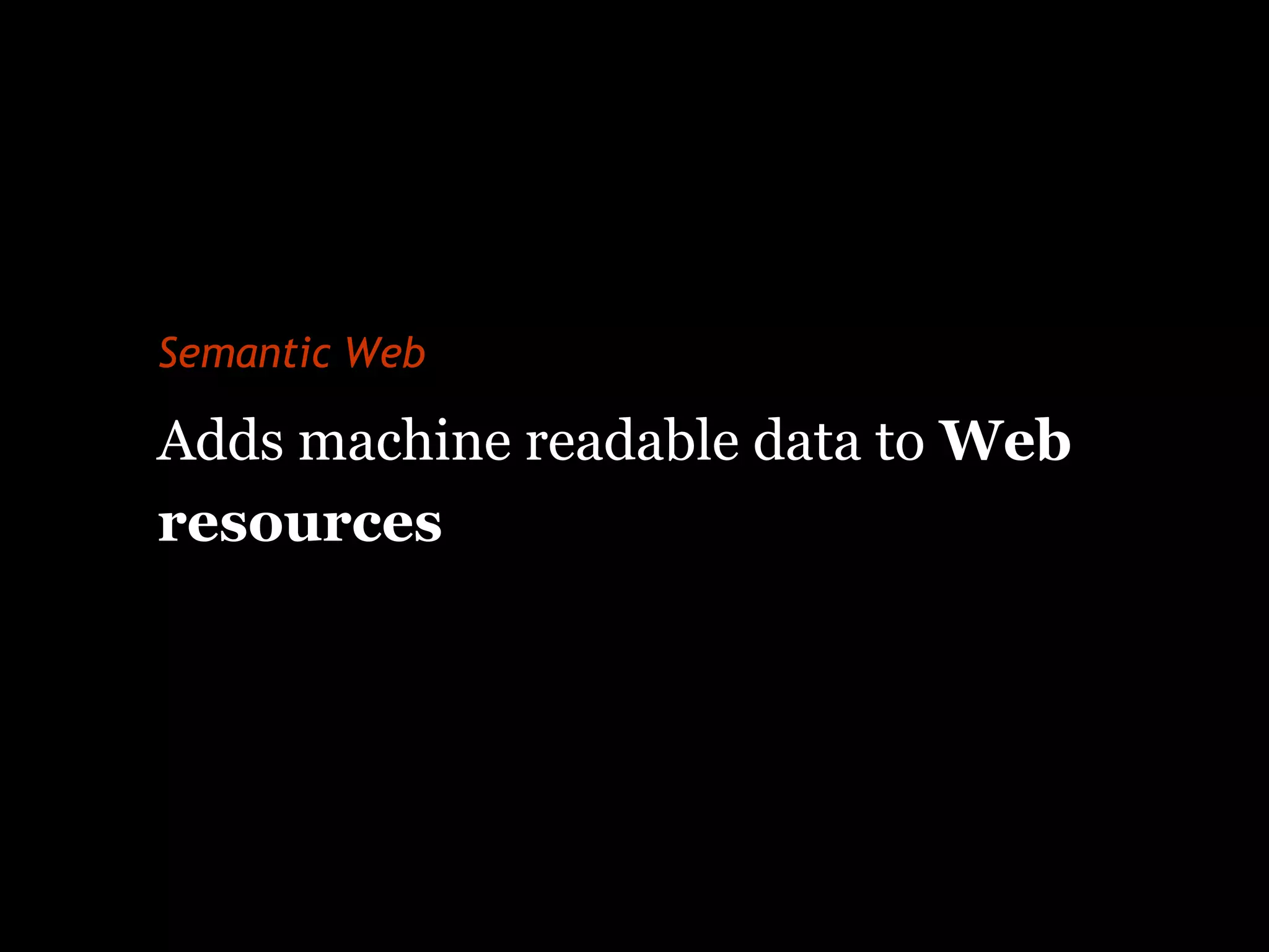 A Semantic Data Model For Web Applications Ppt