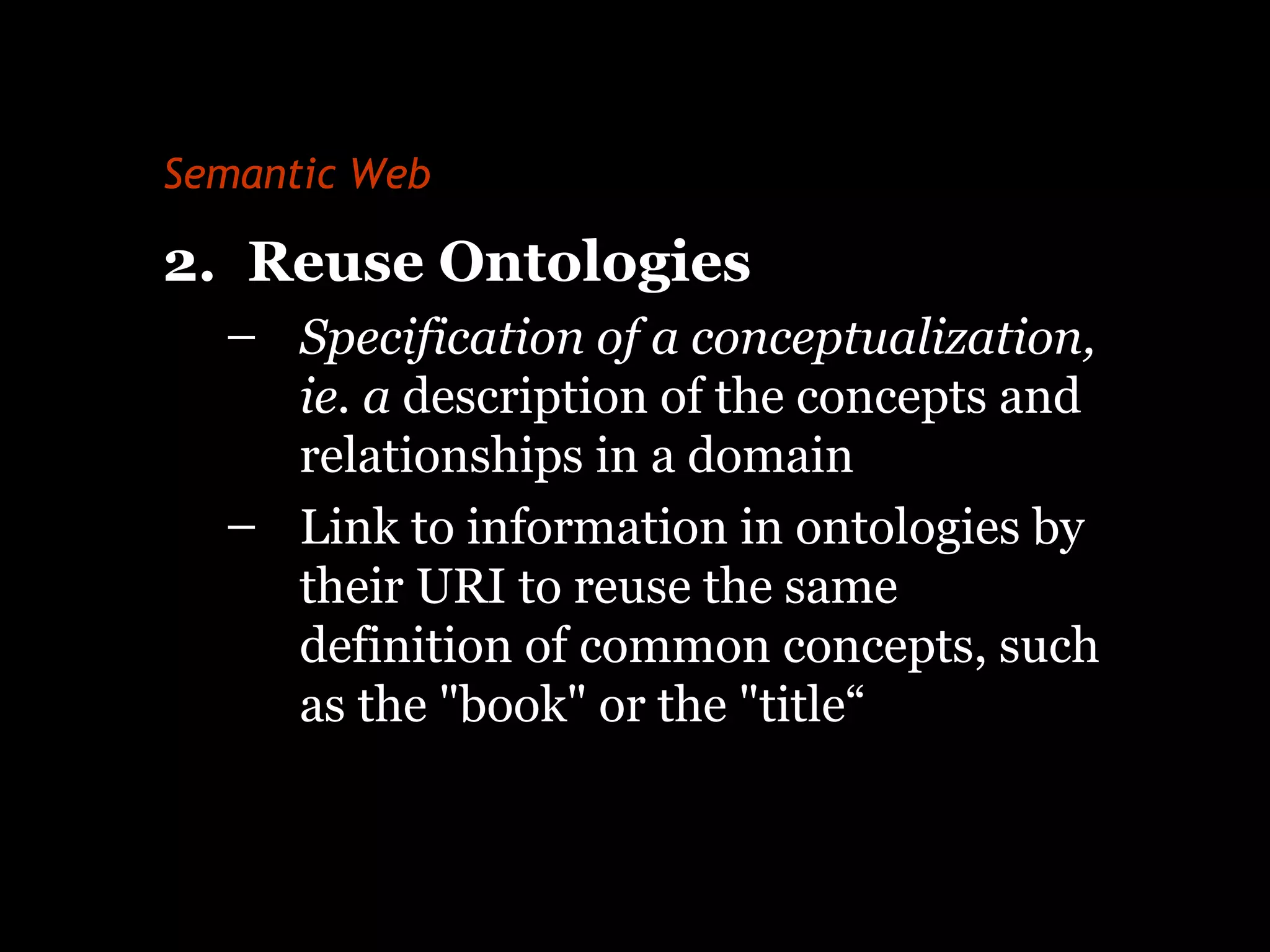 A Semantic Data Model For Web Applications Ppt