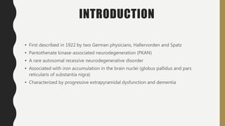 Hallervorden Spatz Disease | PPTX