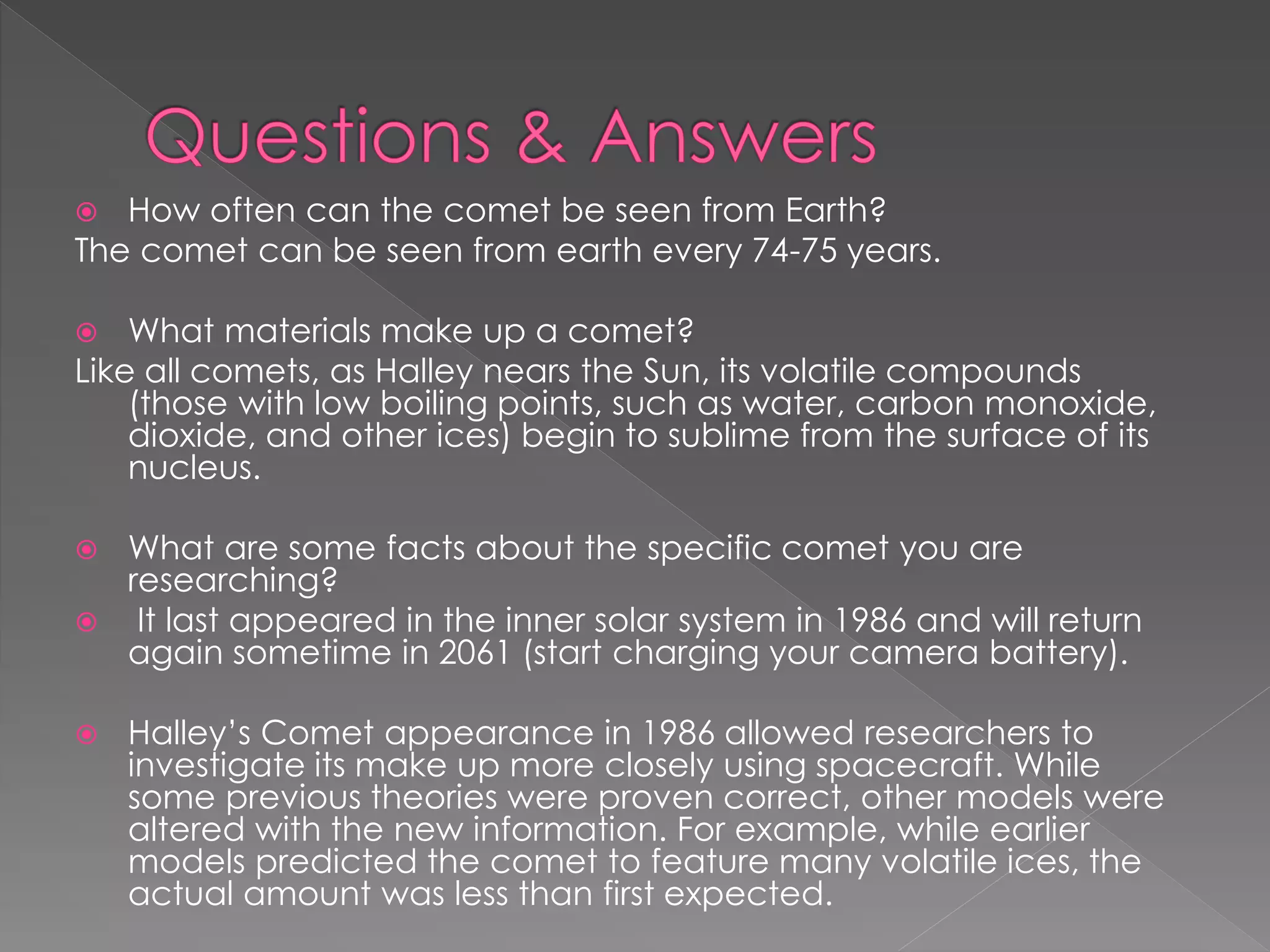 Halley's comet | PPTX