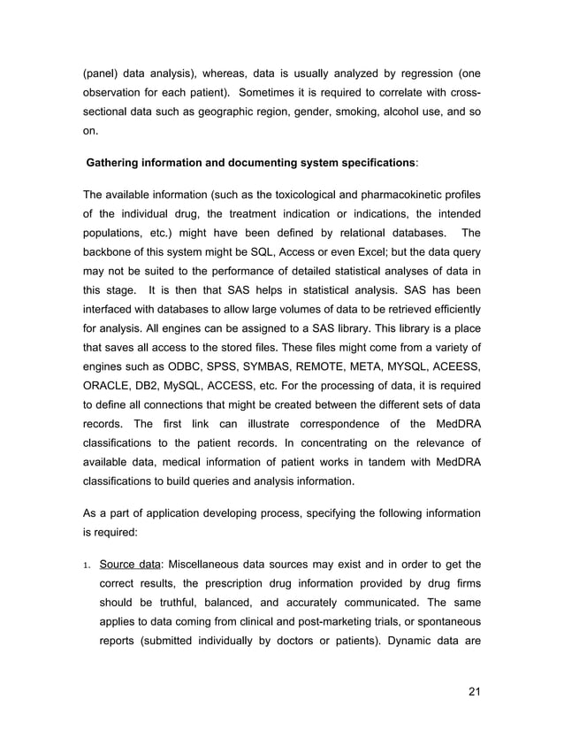 Standardization of “Drug Safety” Reporting Applications-doc file | DOC