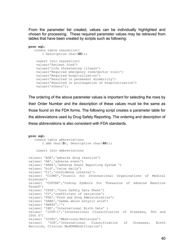 Standardization of “Drug Safety” Reporting Applications-doc file | DOC