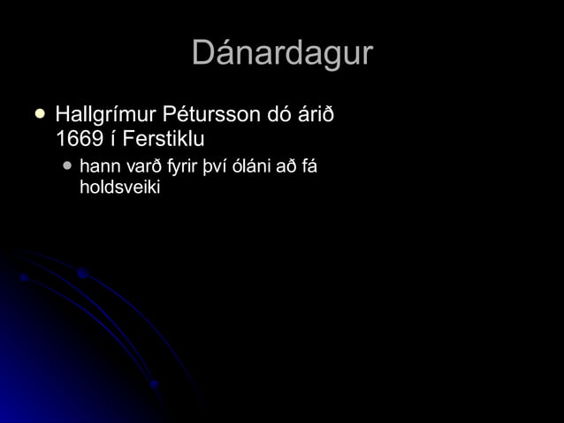 Hallgrimur Slideshow | PPT