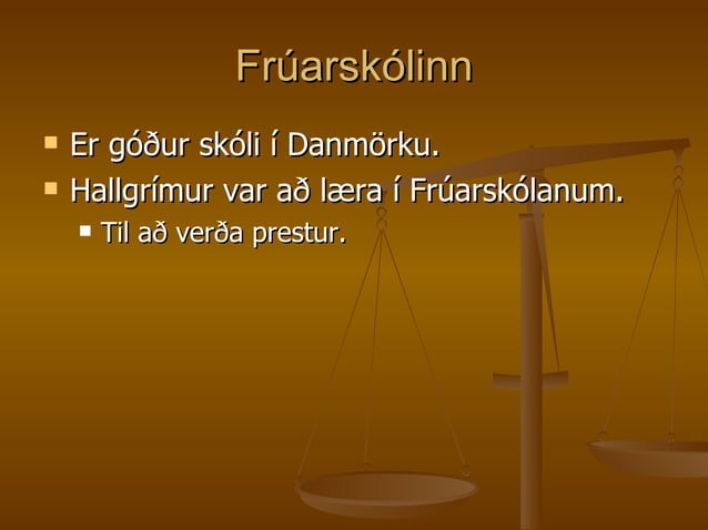 Hallgrimur Slideshow | PPT
