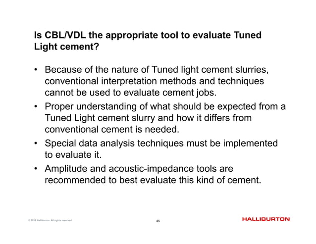 Halliburton cementing presentation | PDF | Civil Engineering Industry ...